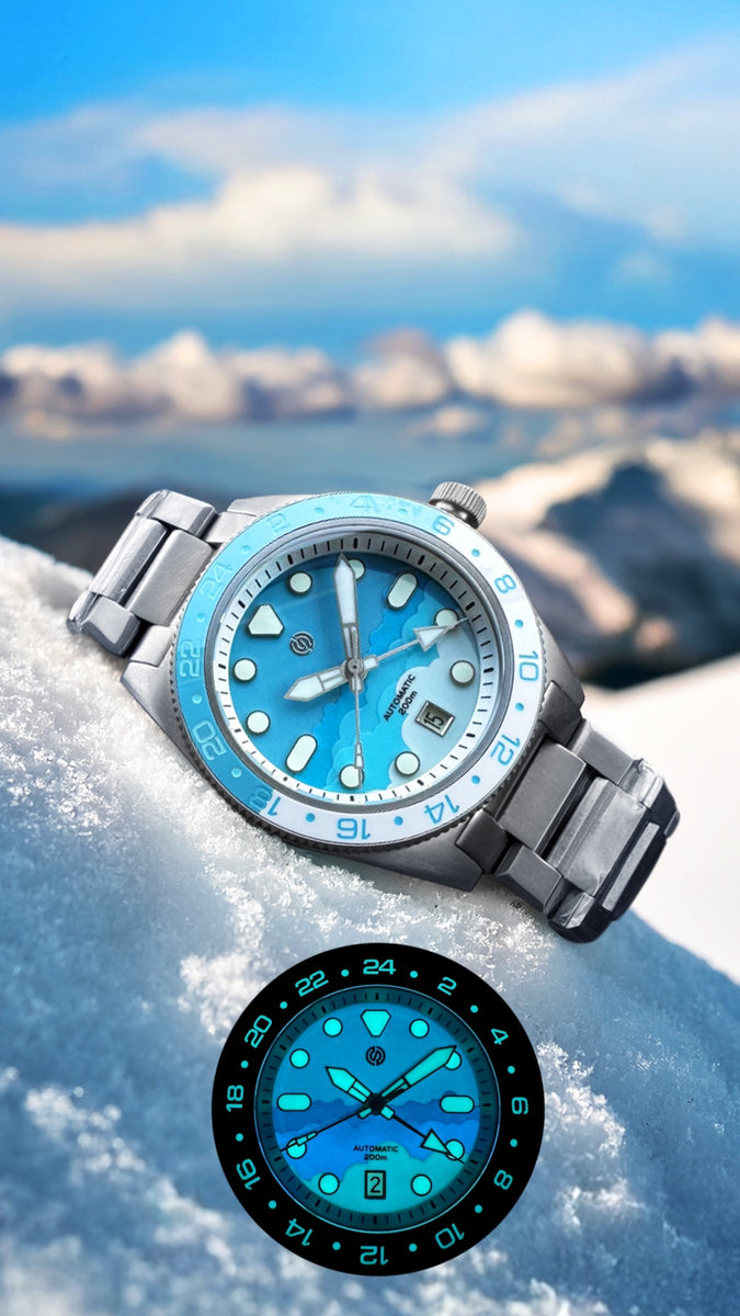 Signum Cuda Titanium GMT - 2025 Full Lume Collection – Signum Watches