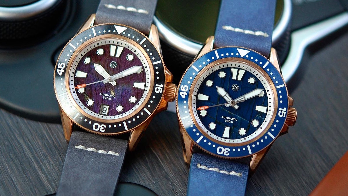 Signum Cero Bronze Labradorite Blue or Purple – Signum Watches